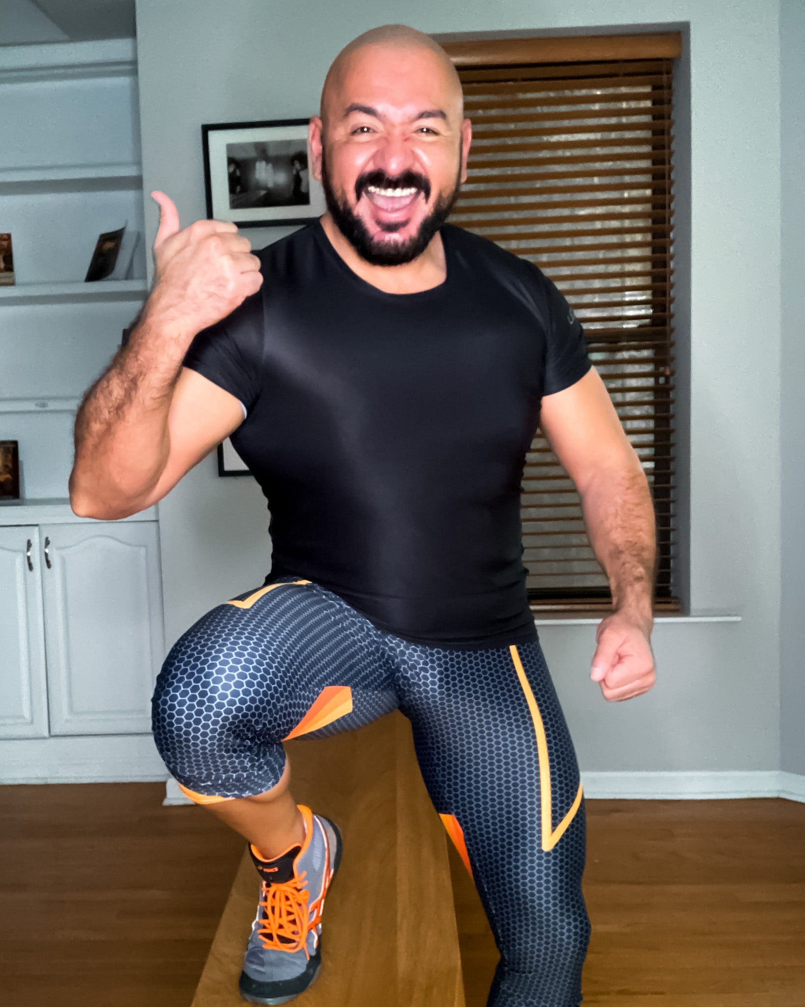 Electric Orange Bodybuilding Tights – LED Queens